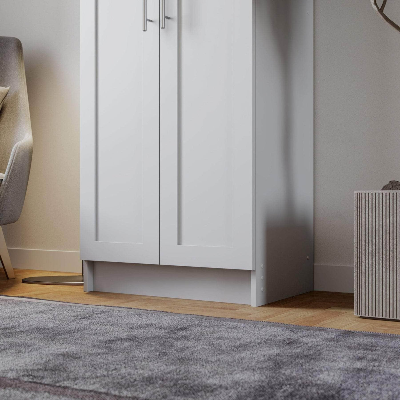 Elite Plus 24" Narrow Storage Cabinet in White — Wholesale Furniture ...